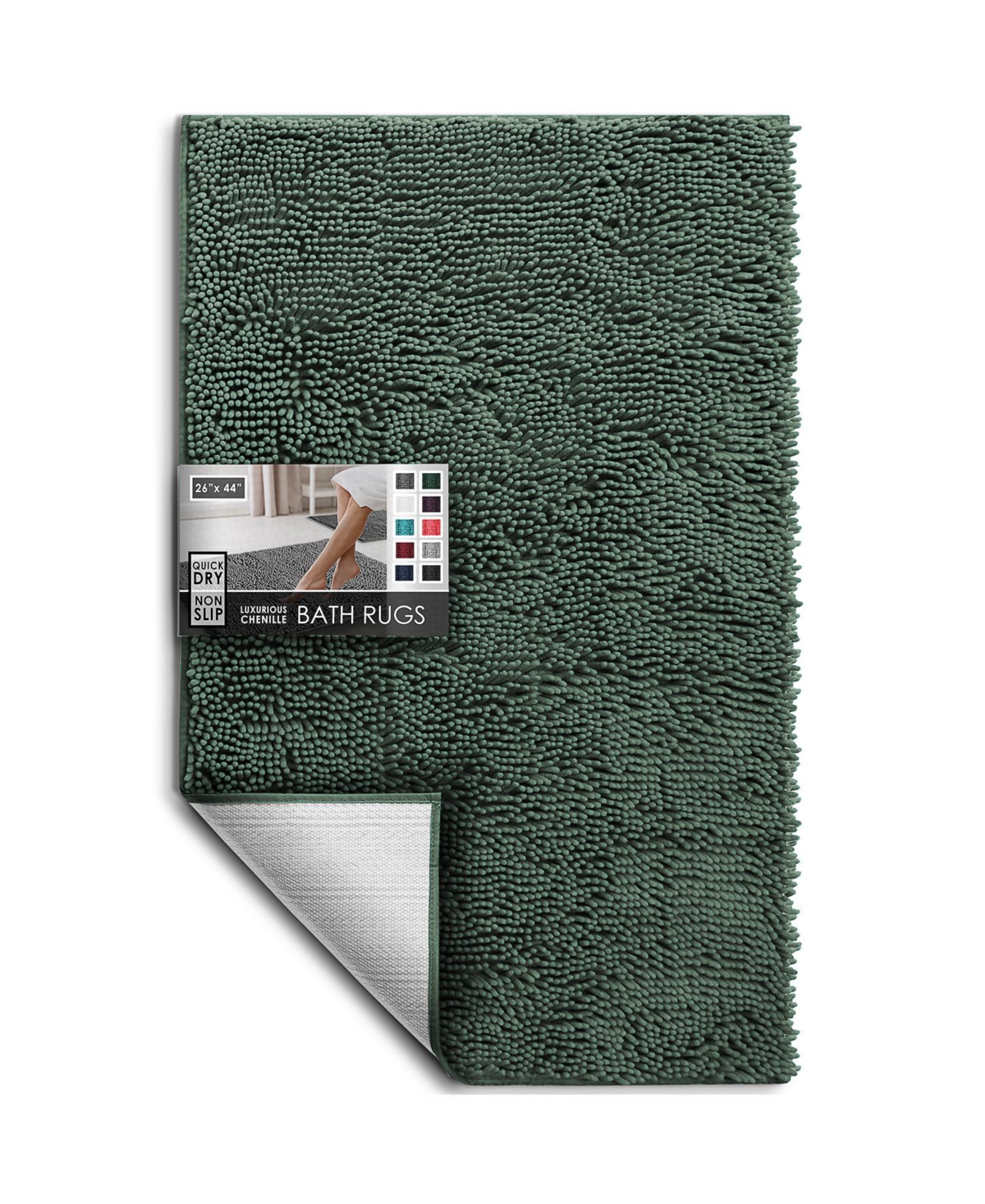 Click here for Ultra Soft Non-Slip Chenille Bath Rug - Quick Dry... prices