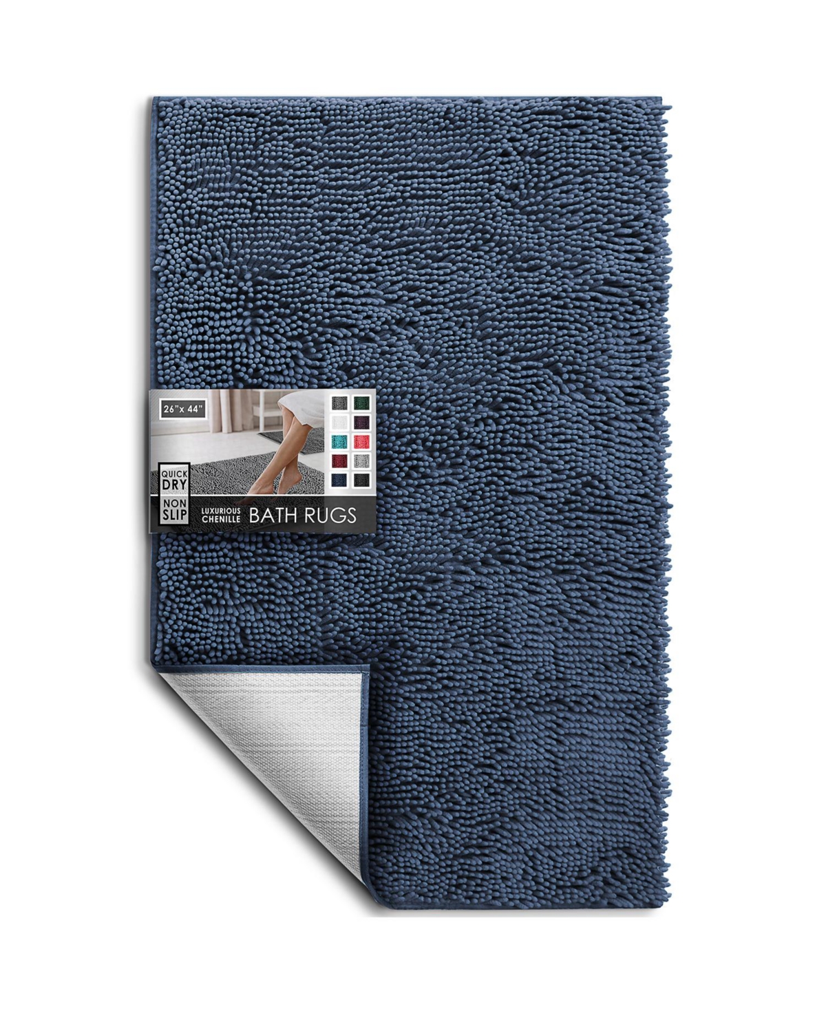 Click here for Ultra Soft Non-Slip Chenille Bath Rug - Quick Dry... prices