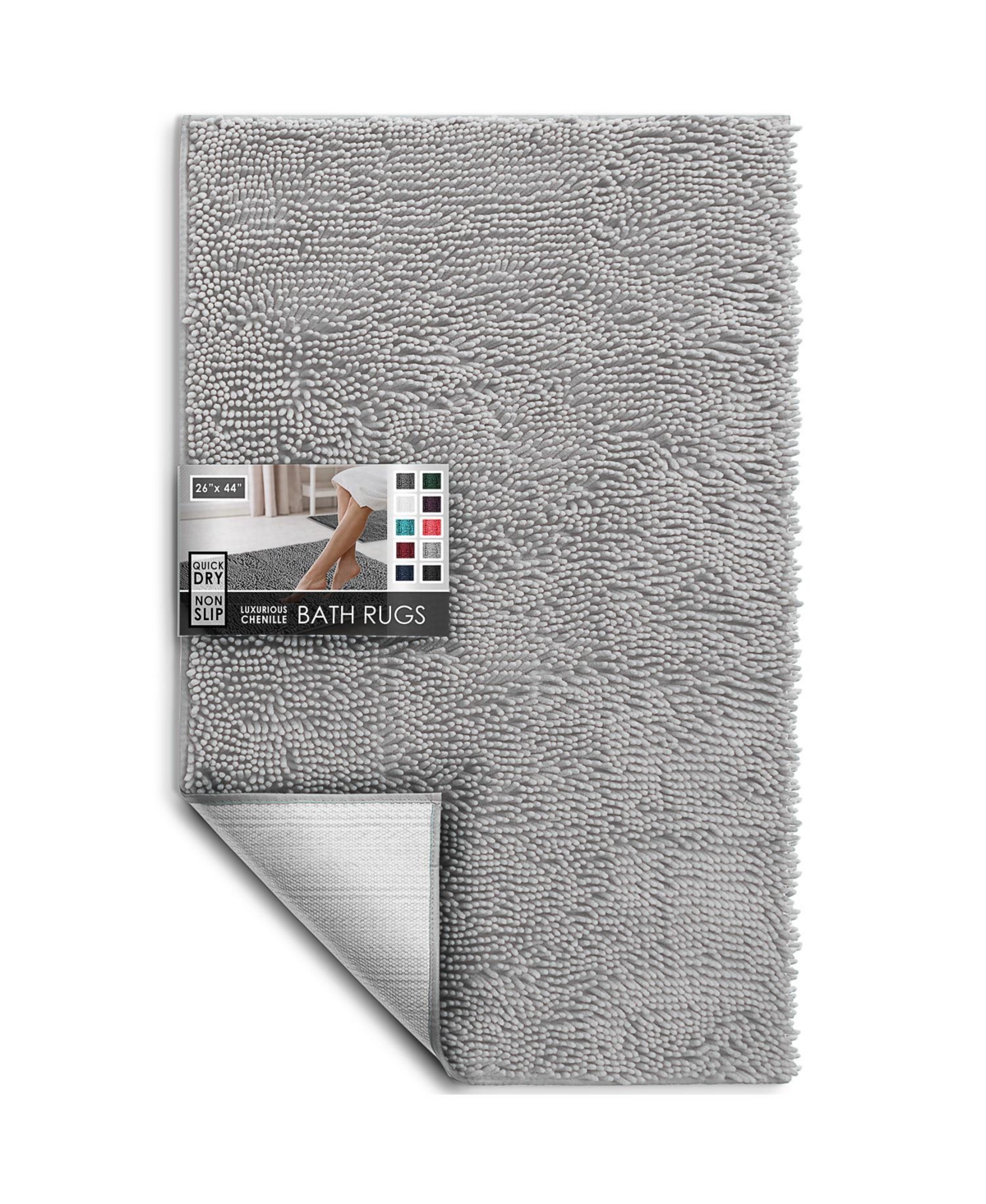 Click here for Ultra Soft Non-Slip Chenille Bath Rug - Quick Dry... prices