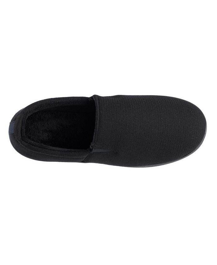 Isotoner Men's Textured Knit Kai Closed Back Slippers with Gel-Infused ...