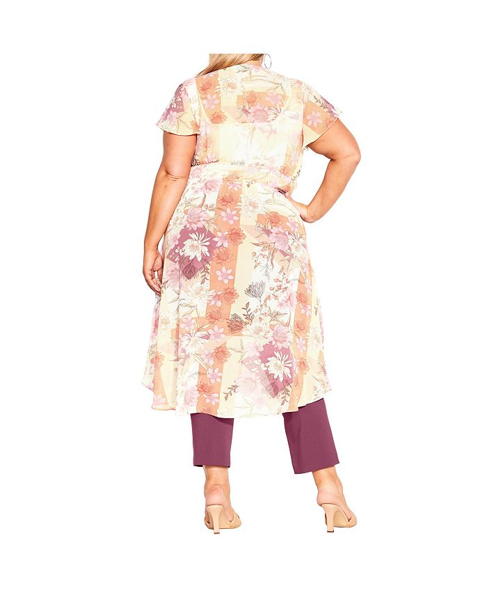 CITY CHIC Plus Size Natasha Print Jacket - Macy's