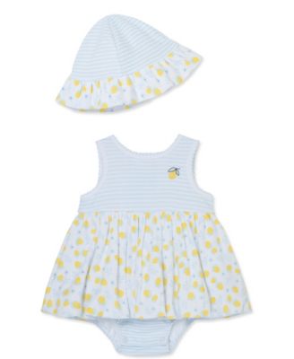 Little Me Baby Girls Lemons Popover with Hat - Macy's