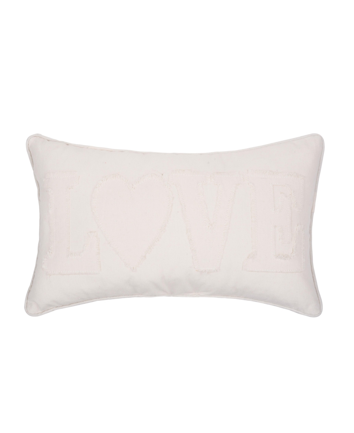 Click here for 12 x 20 Valentines Day White Love Applique Accent... prices