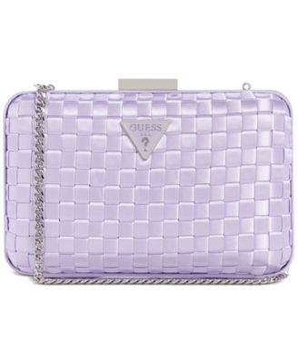 GUESS Twiller Minaudiere Satin Small Crossbody - Macy's