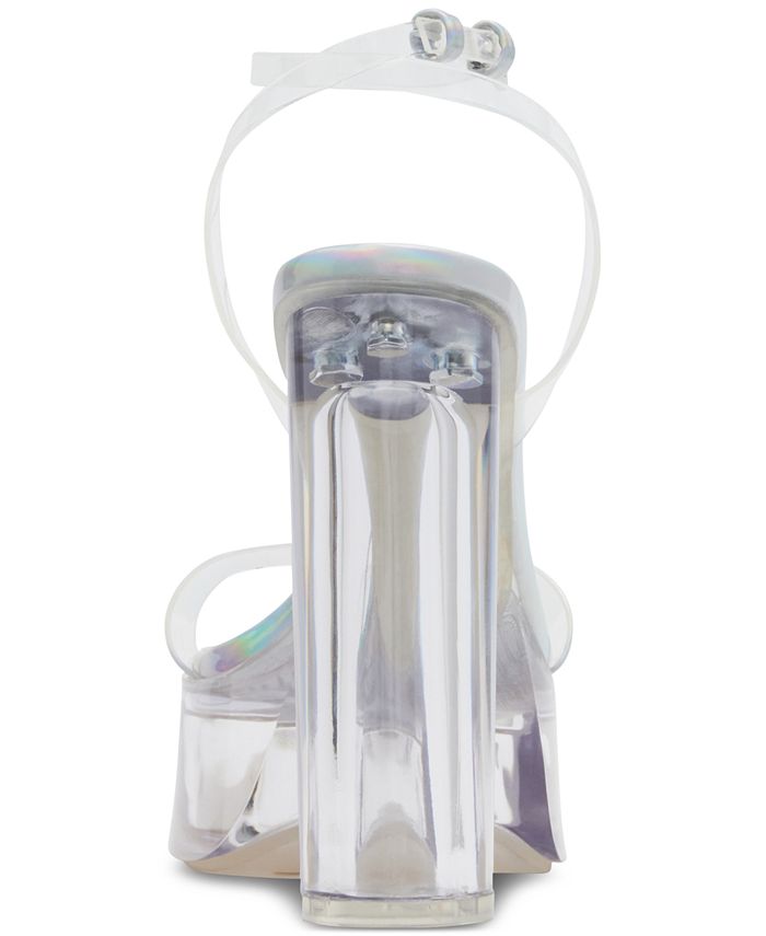 Steve Madden Nova Lucite Platform Dress Sandals - Macy's
