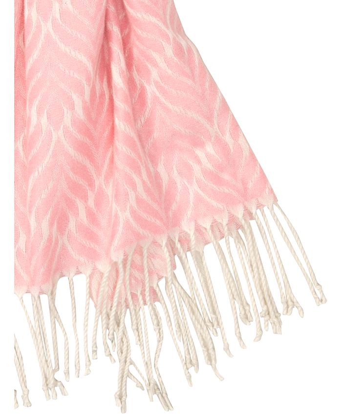 Olsen Pattern Scarf with Fringe Trim - Macy's