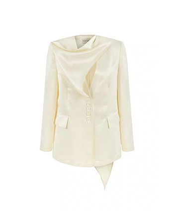 NOCTURNE Women's Shoulder Pad Low Cut Jacket - Macy's