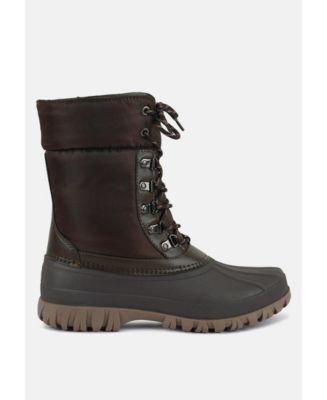 Delphine knitted collar lace up boots - Macy's