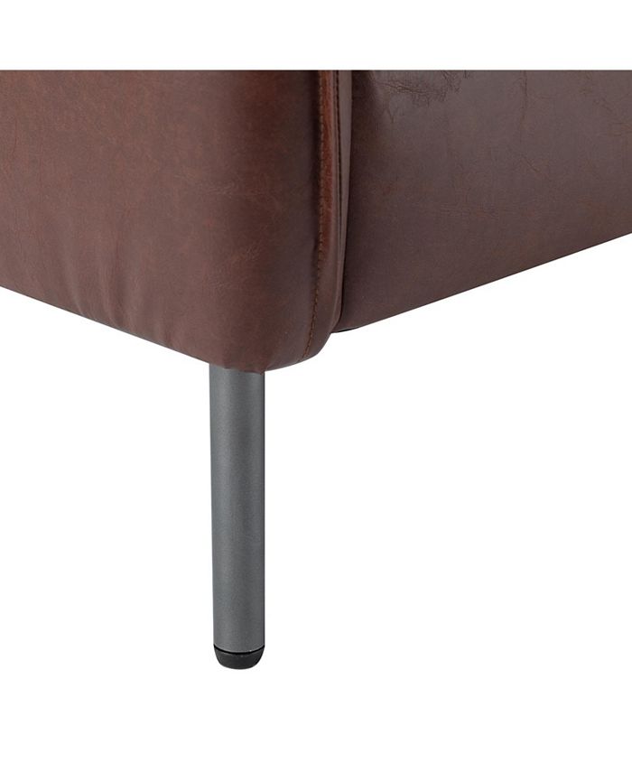 Hulala Home Hope Comfy Living Room Armchair with Metal Legs - Macy's