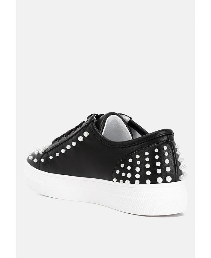 London Rag Pearly Pearl Embellished Slip On Sneakers - Macy's