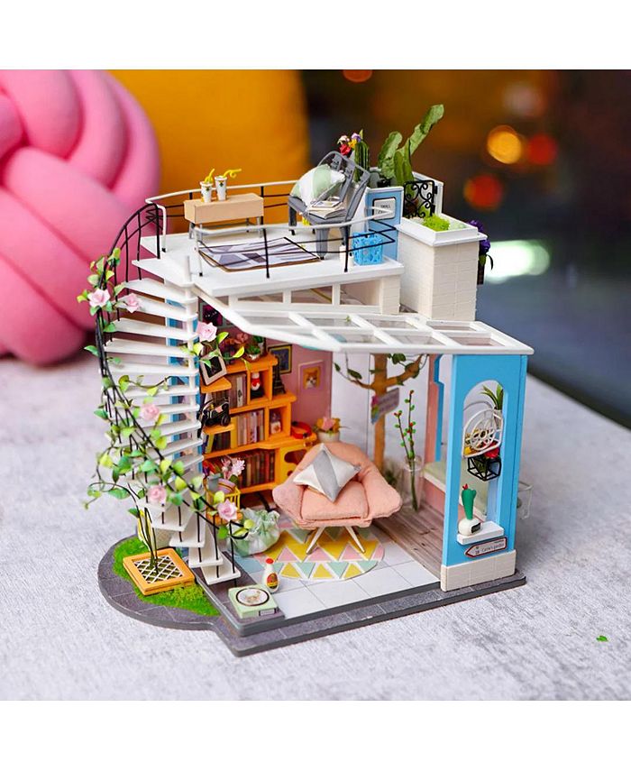 Robotime Adult Teen DIY Miniature Dollhouse Kit - 3D Model Craft Kit ...