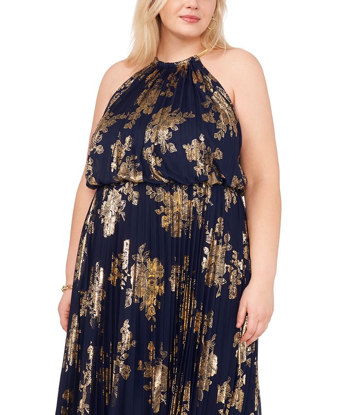 MSK Plus Size Floral-Print Dress - Macy's