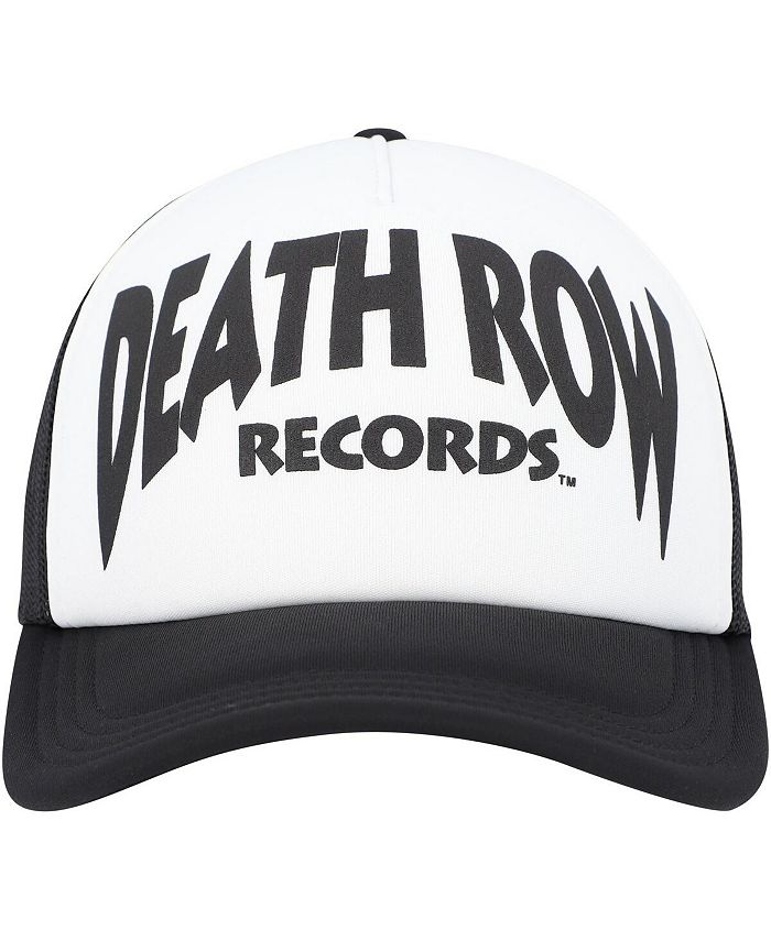 Lids Men's White, Black Death Row Records Trucker Adjustable Hat - Macy's