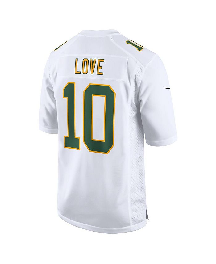 Nike Men's Jordan Love White Green Bay Packers Fashion Game Jersey - Macy's