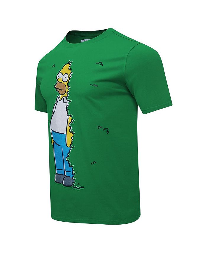Freeze Max Men's Homer Simpson Kelly Green The Simpsons Hiding in the ...