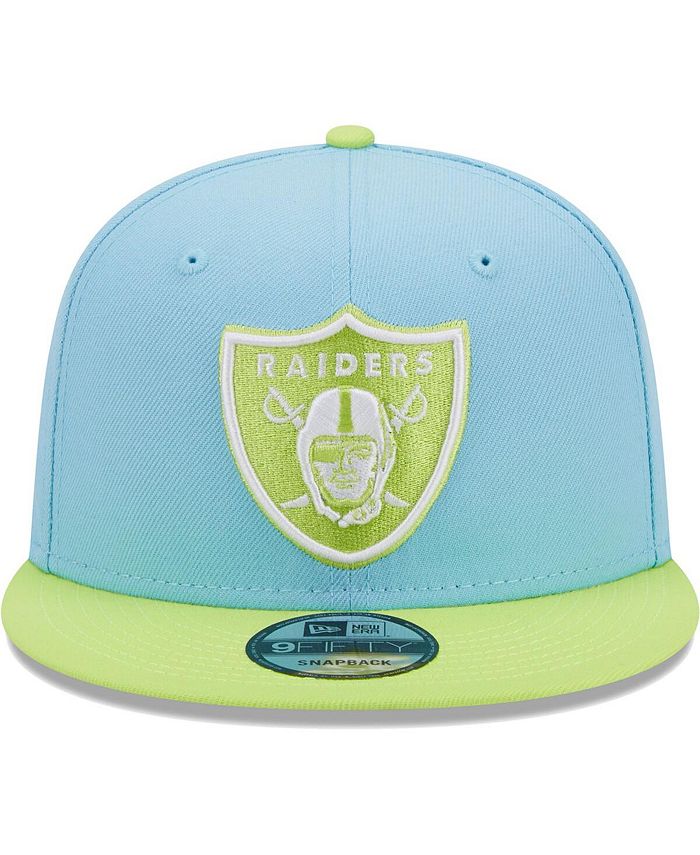 New Era Men's Light Blue, Neon Green Las Vegas Raiders Two-Tone Color ...