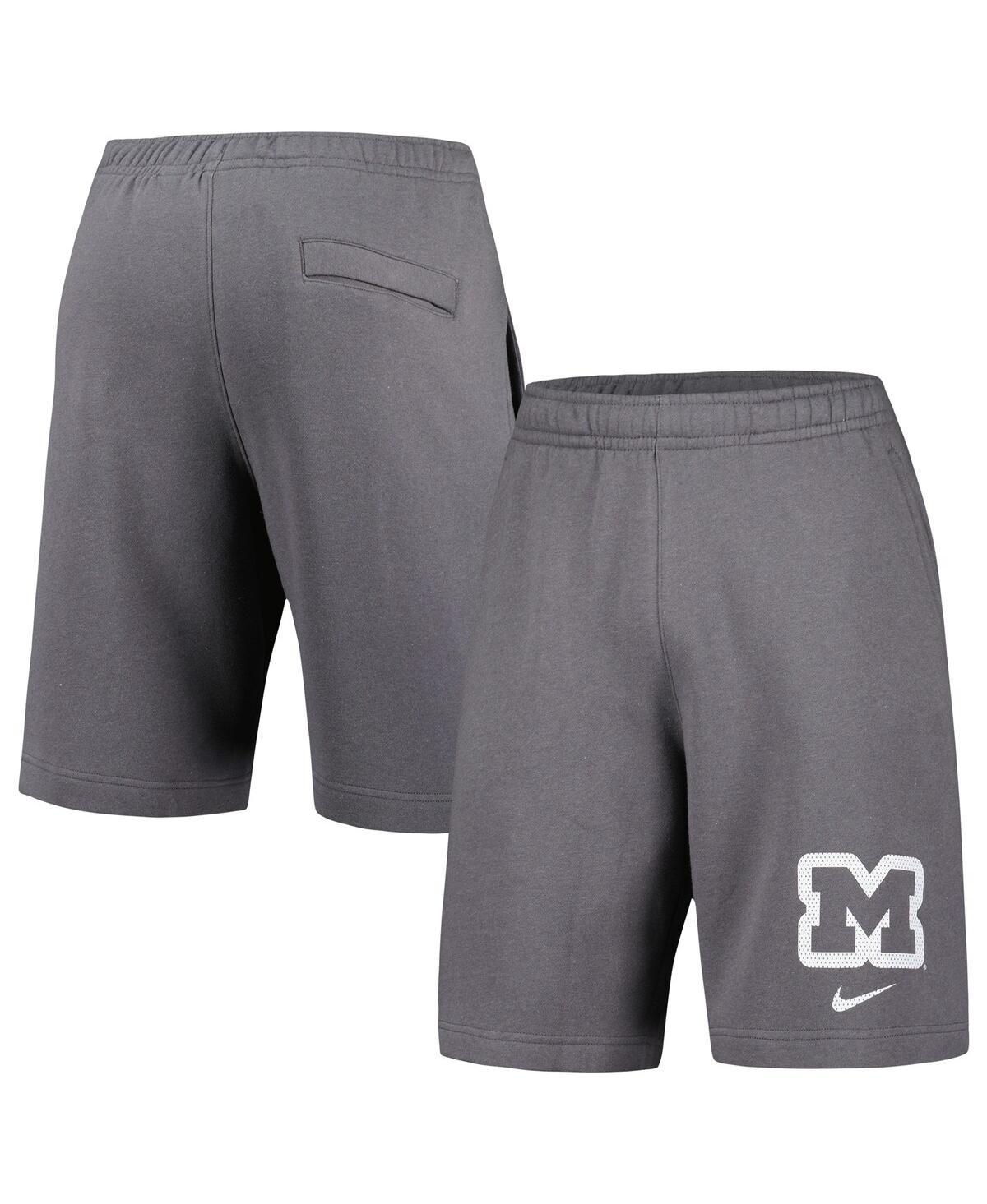 Click here for Mens Nike Gray Michigan Wolverines Fleece Shorts -... prices
