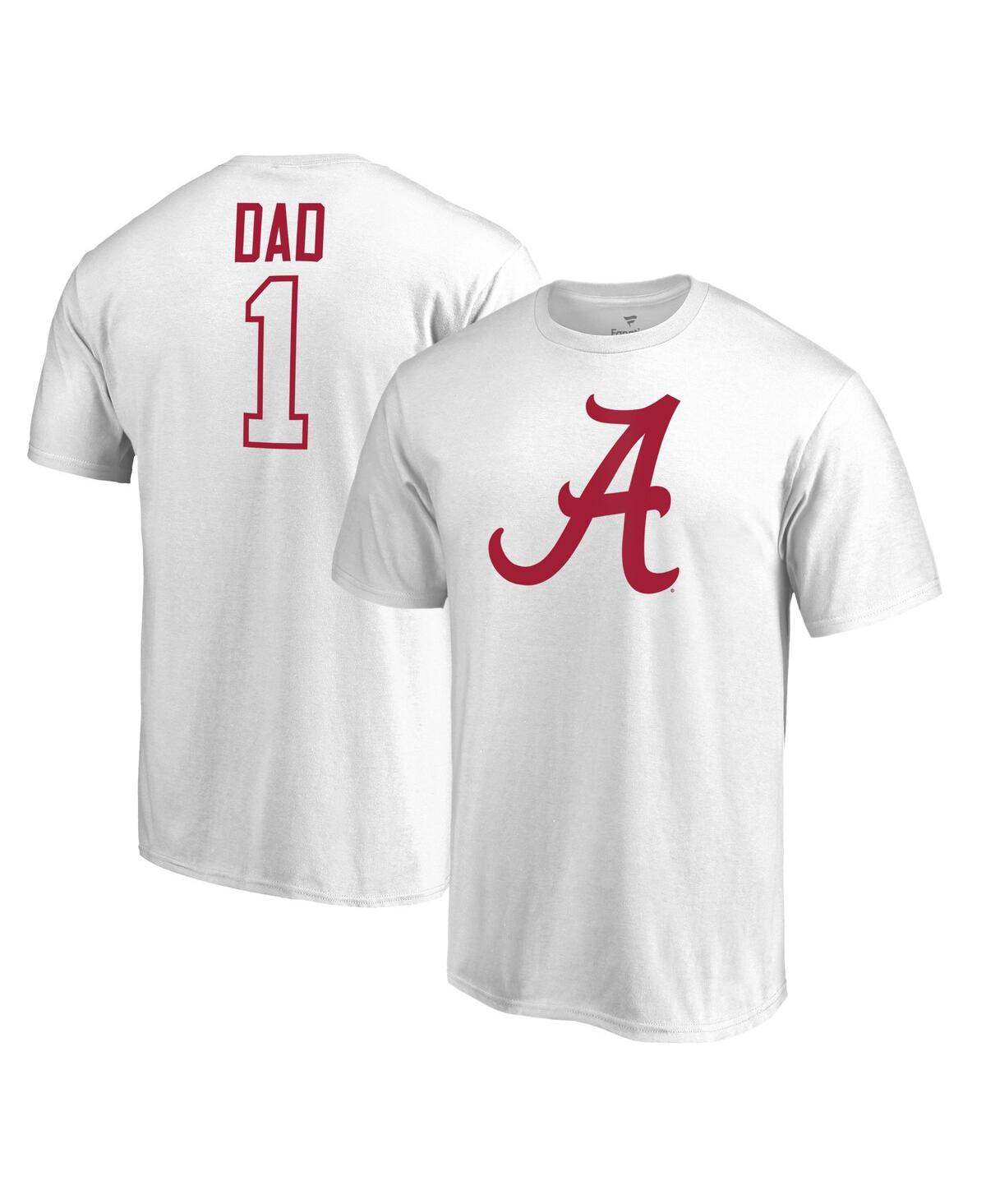 Click here for Mens Fanatics White Alabama Crimson Tide #1 Dad T-... prices