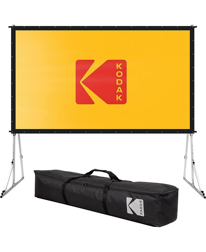 Kodak 120" Projector Screen w/Stand, Fast Fold Front Projection Screen ...