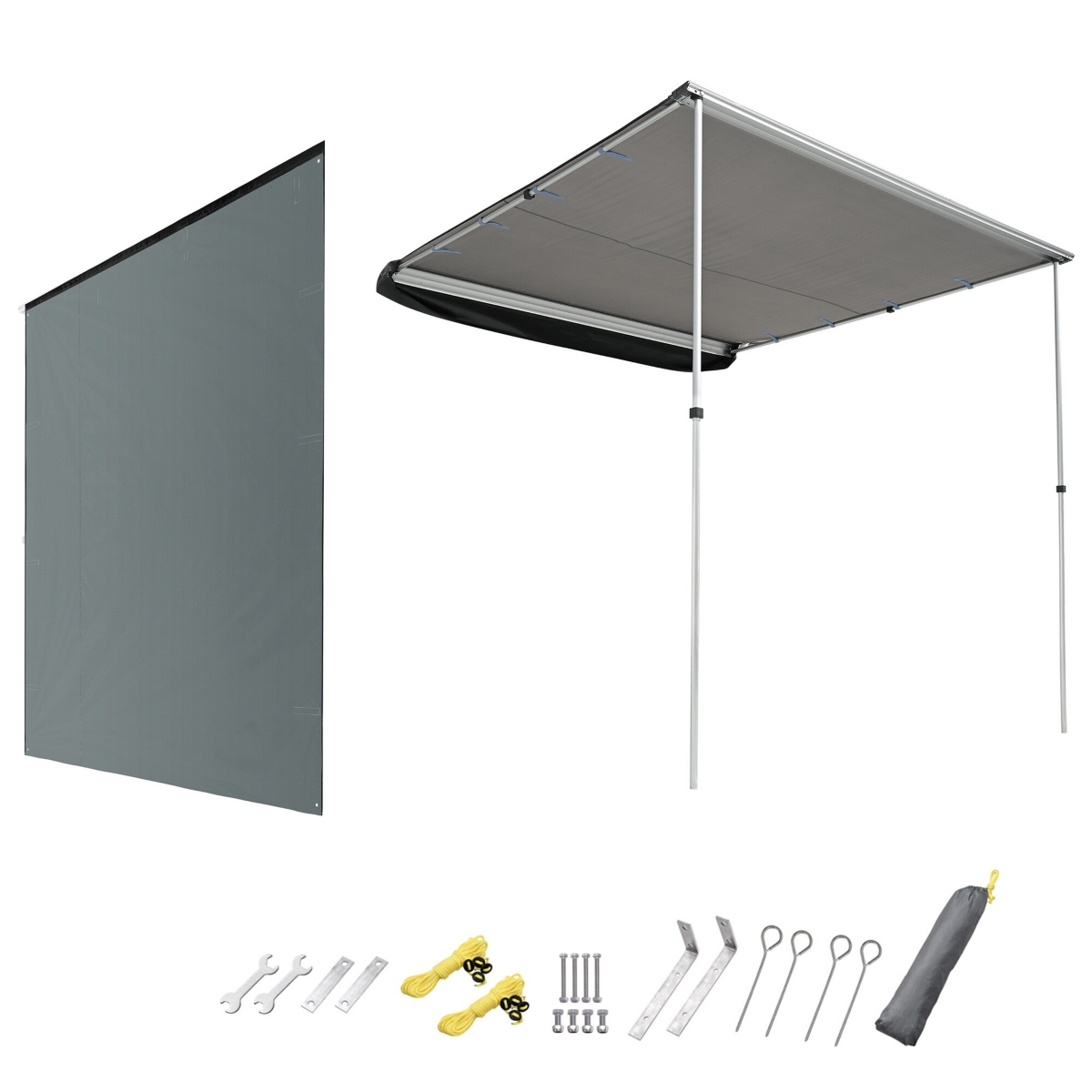 Click here for Yescom 7.6x8.5 Ft Car Side Awning with Side Wall R... prices