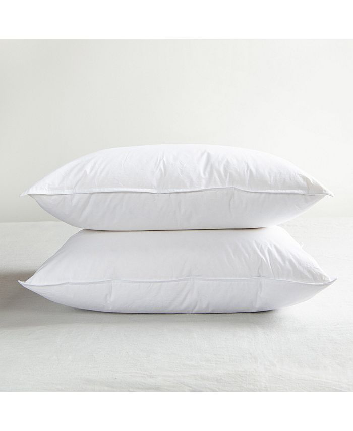 Bokser Home 2 Pack Soft White Duck Feather & Down Bed Pillow - Macy's