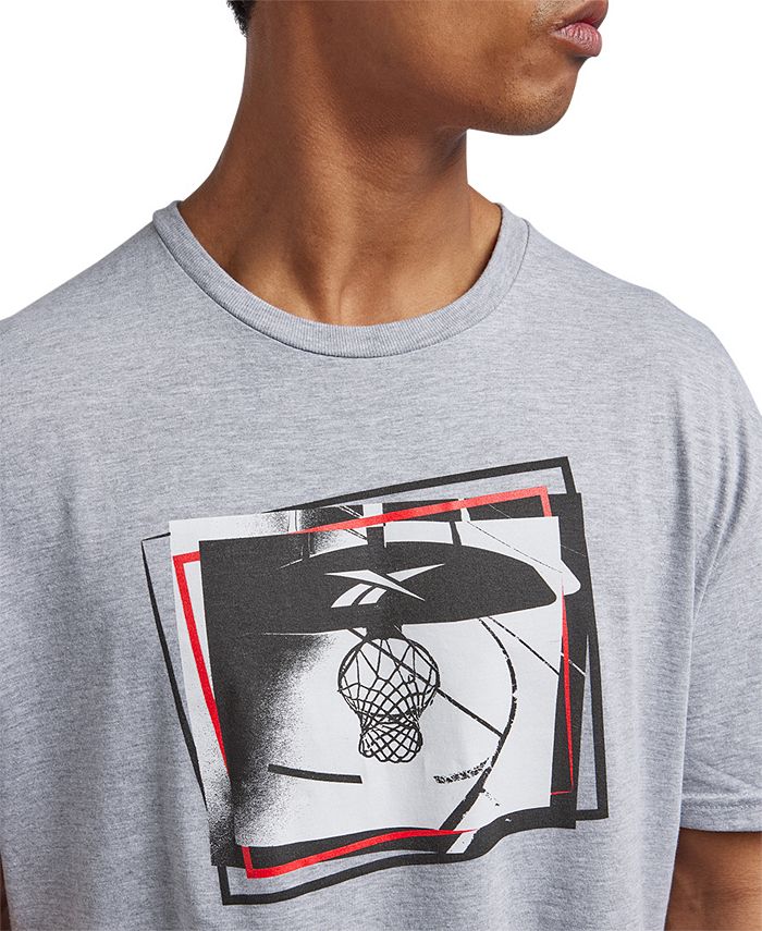 Reebok Men's B-Ball Hoop Graphic T-Shirt - Macy's