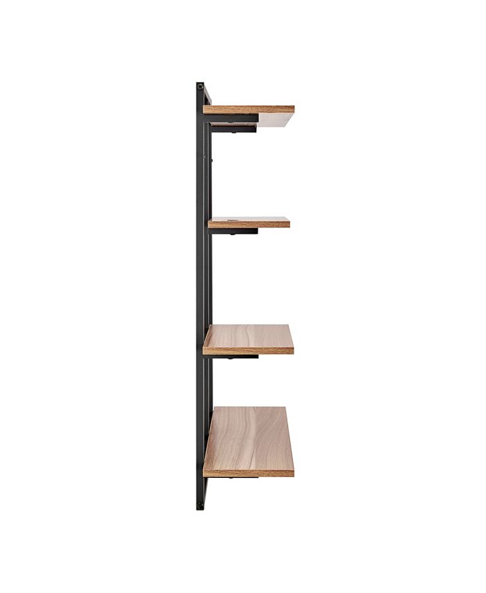 Danya B Rhodes 4 Tier Modern Floating Windowsill Wall Shelf Unit with ...