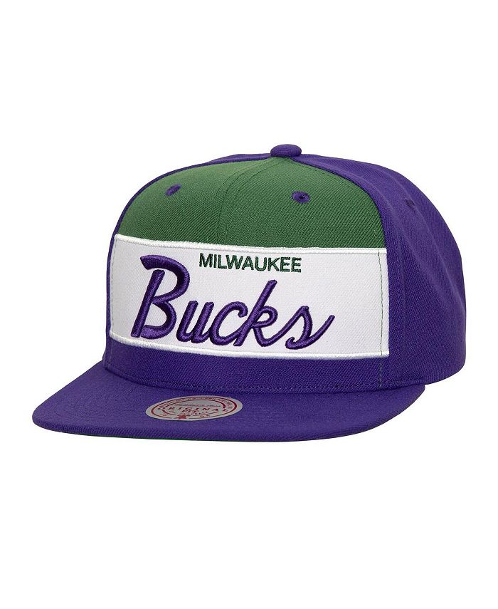 Mitchell & Ness Men's White, Purple Milwaukee Bucks Retro Sport ...