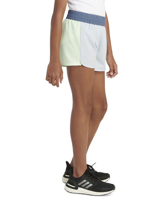 adidas Big Girls AEROREADY Colorblocked Woven Pacer Shorts - Macy's