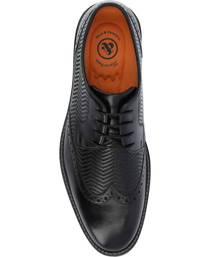 Thomas & Vine Men's Baxter Tru Comfort Foam Wingtip Lace-Up Derby Shoes ...