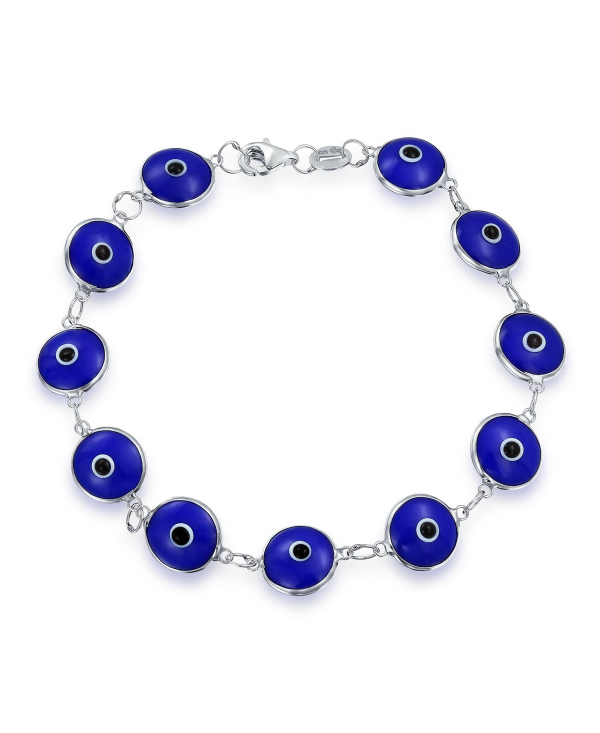 Click here for Bling Jewelry Multicolor Evil Eye Strand Bracelet... prices