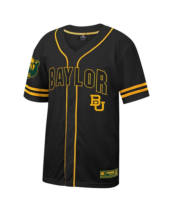 Colosseum Men's Black Baylor Bears Free Spirited Mesh Button-Up ...