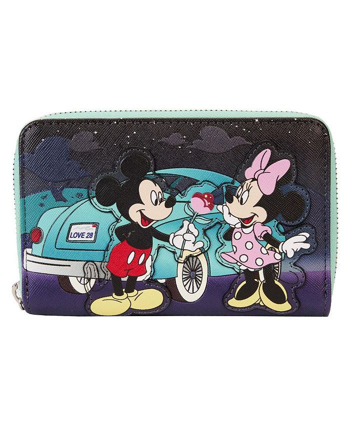 Loungefly Men's and Women's Mickey & Minnie Date Night Drive-In Zip ...