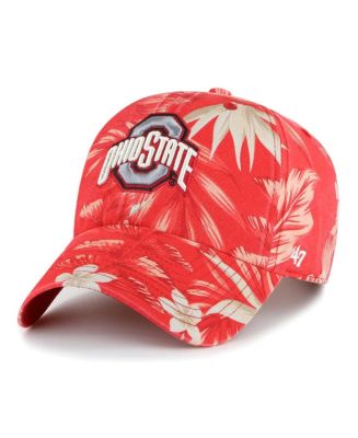 Men's '47 Brand Scarlet Ohio State Buckeyes Tropicalia Clean Up ...
