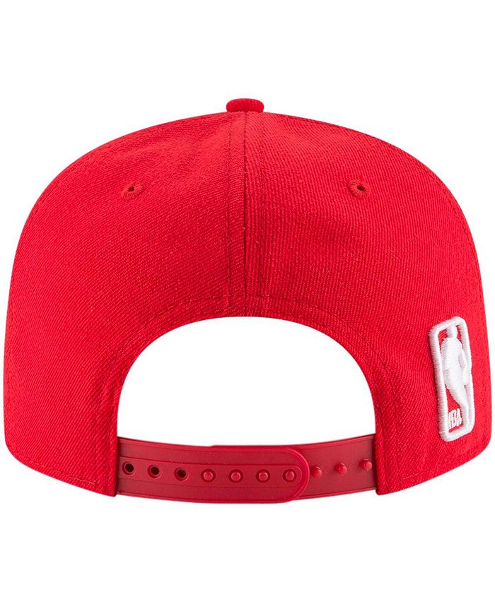 New Era Men's Red Atlanta Hawks Official Team Color 9FIFTY Snapback Hat ...