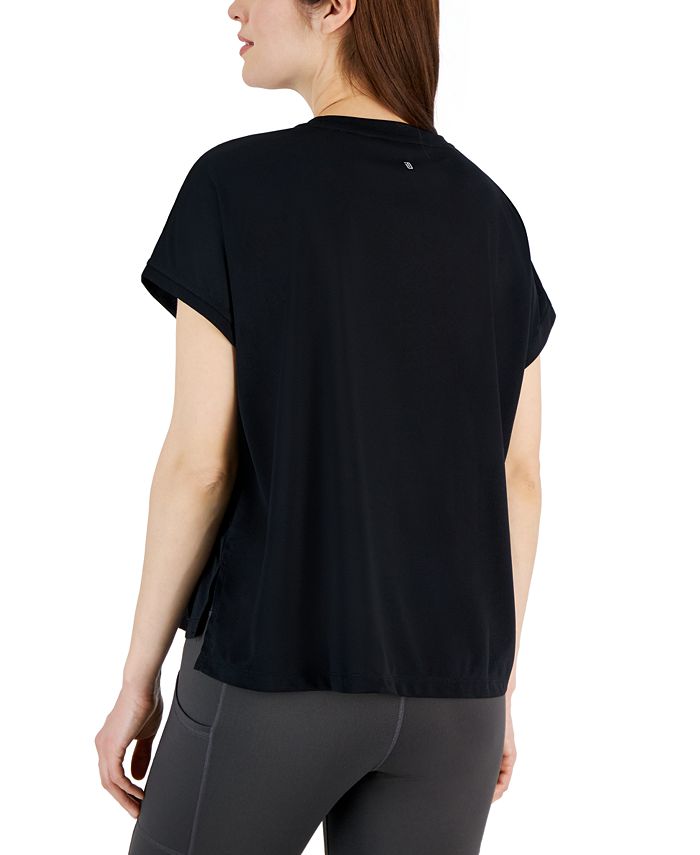 ID Ideology Women's Birdseye-Mesh Dolman-Sleeve Top, Created for Macy's ...