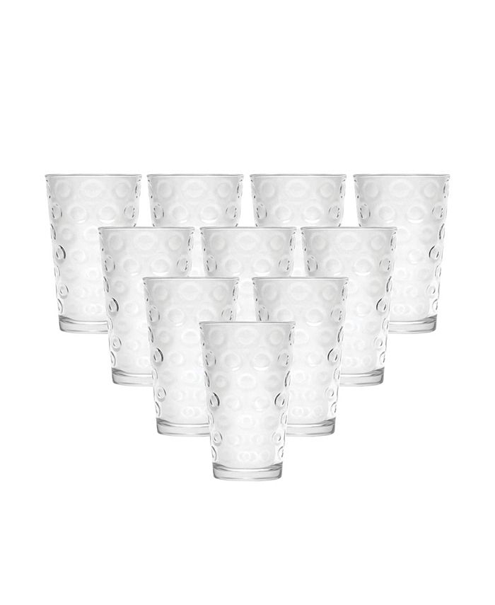 Circleware Double Circle Set of 10 - 7 oz Juice Glasses - Macy's