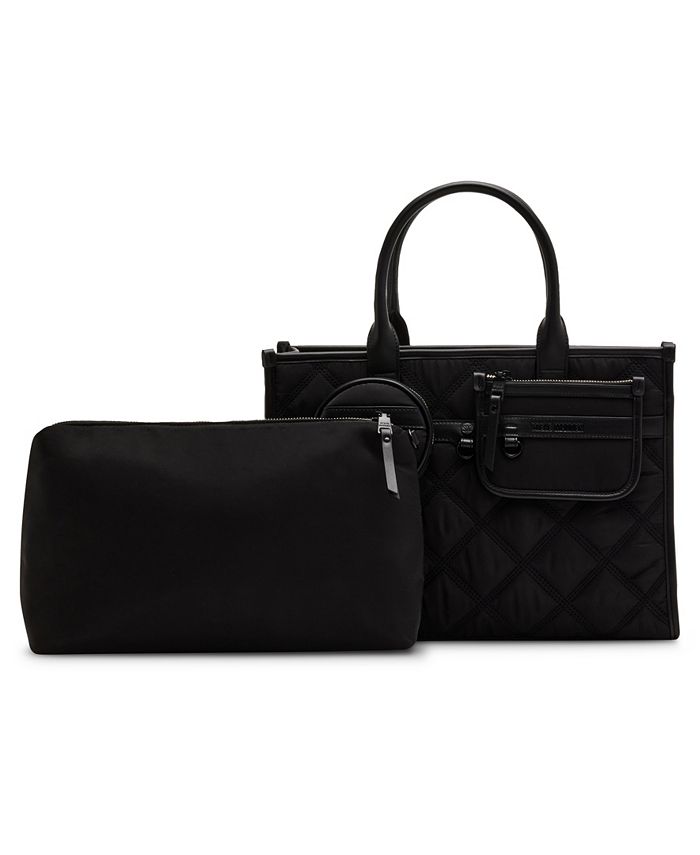 Steve Madden Tyler Nylon Quilted Book Tote - Macy's