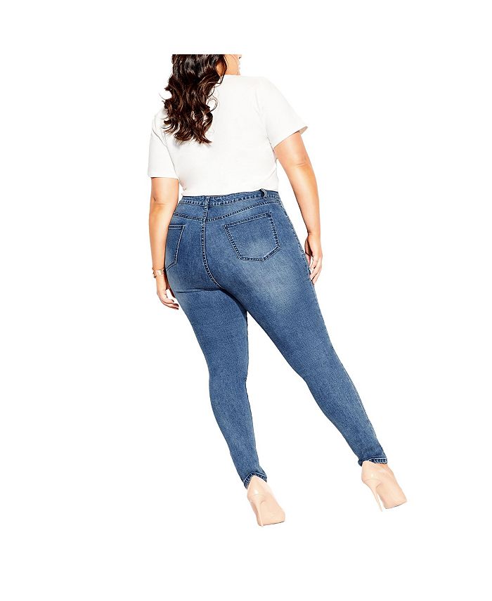 CITY CHIC Plus Size Harley Strut It Out Jean - Macy's