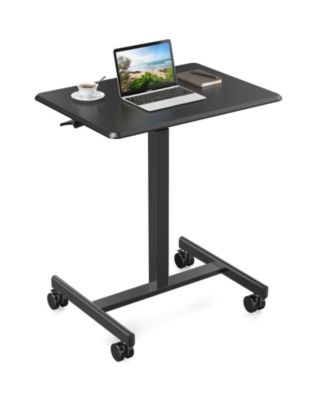 Simplie Fun Small Mobile Rolling Standing Desk Rolling Desk Laptop ...