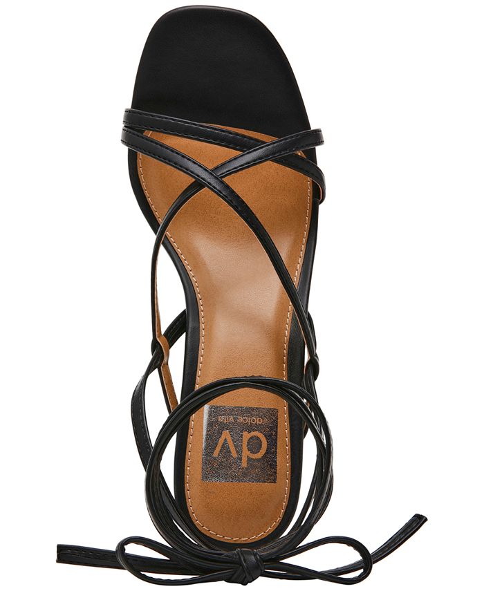 DV Dolce Vita Women's Haze Strappy Lace-Up Block-Heel Dress Sandals ...