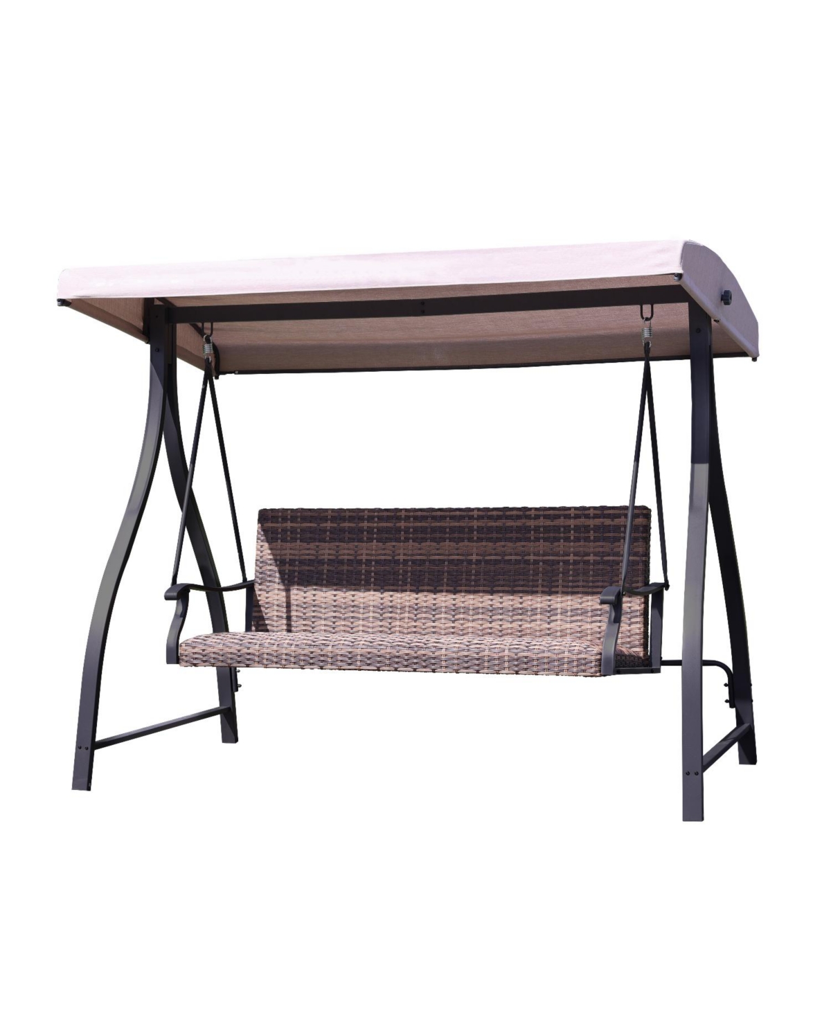 Click here for Aoodor Porch Swing with Canopy - Brown prices