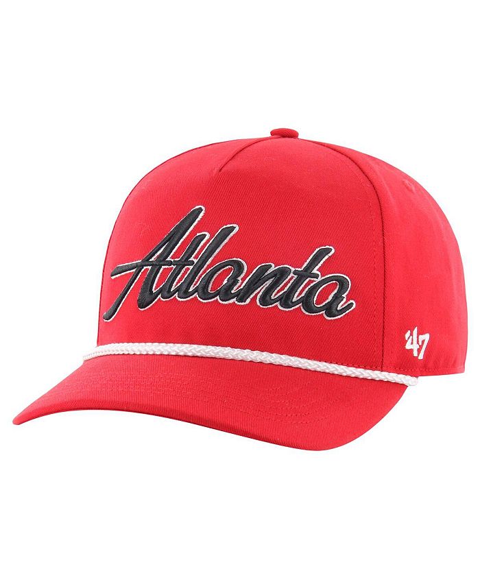 '47 Brand Men's Red Atlanta Hawks Overhand Logo Hitch Adjustable Hat ...
