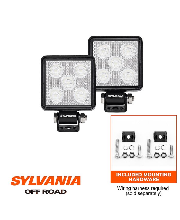 Sylvania - Slim 3 Inch Cube LED Light Pod - Flood Light 950 Raw Lumens ...