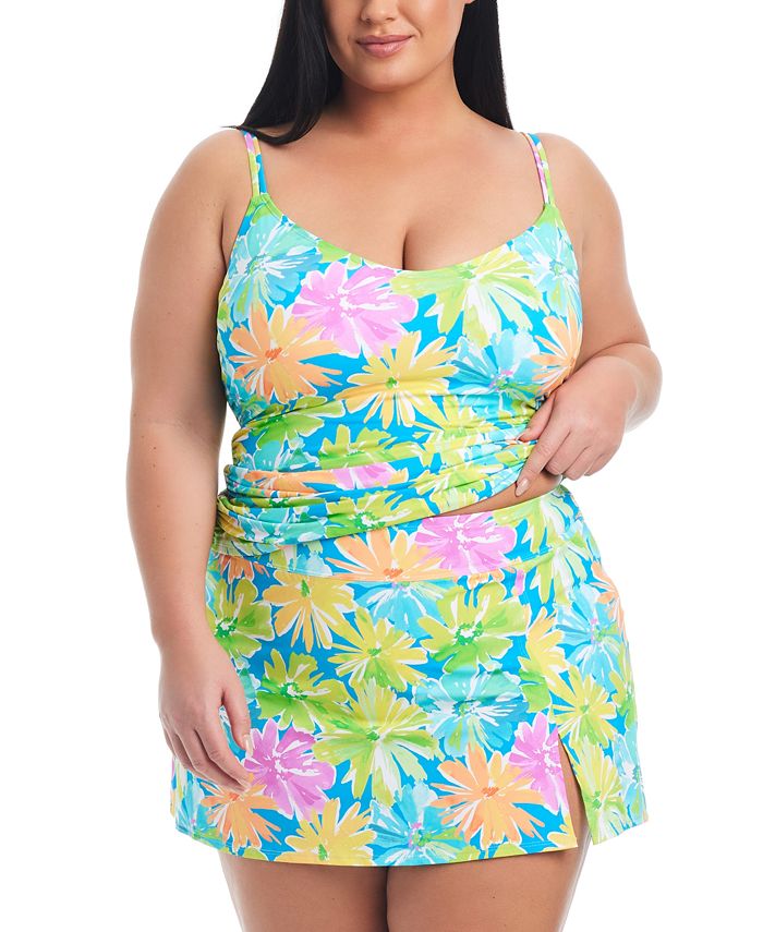 Bleu by Rod Beattie Plus Size Scoop-Neck Tankini Top & High-Waist ...