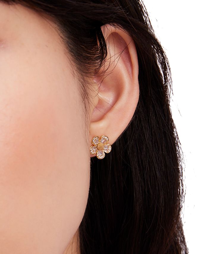 kate spade new york Cubic Zirconia Fleurette Stud Earrings - Macy's