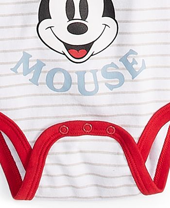 Disney Baby Boys Mickey Mouse Bodysuits, Pack of 3 - Macy's