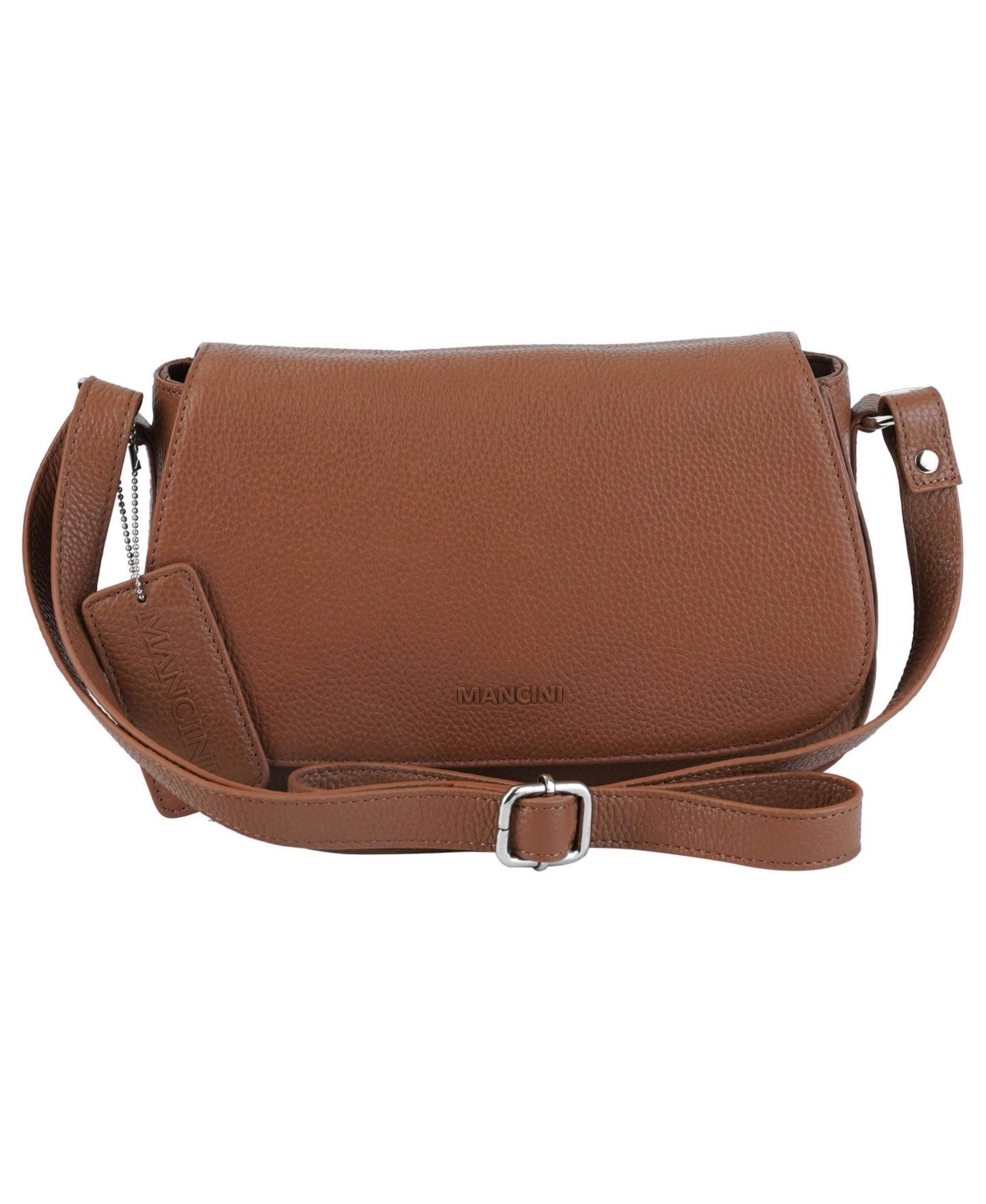 Click here for Mancini Pebbled Isabella Leather Crossbody Handbag... prices