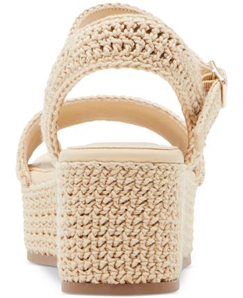 Madden Girl Julian-C Platform Raffia Wedge Sandals - Macy's