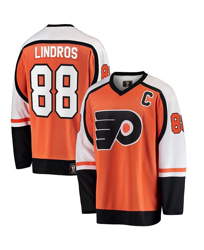 Fanatics Men's Eric Lindros Orange Philadelphia Flyers Premier ...
